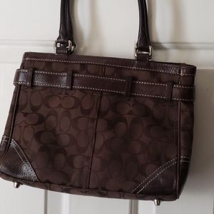 Coach | Bags | Authentic Coach Logo Handbag | Poshmark